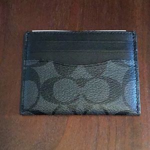 Coach | Accessories | Nwt Coach Id Card Case In Signature Canvas | Poshmark